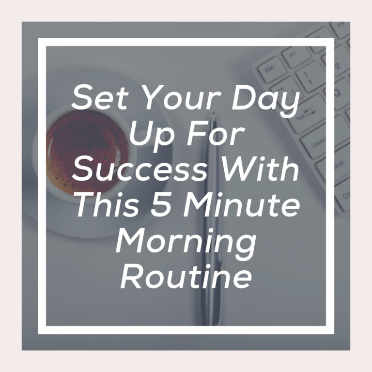 The Working Mom's 5 Minute Morning Routine - Rose Gold Mama