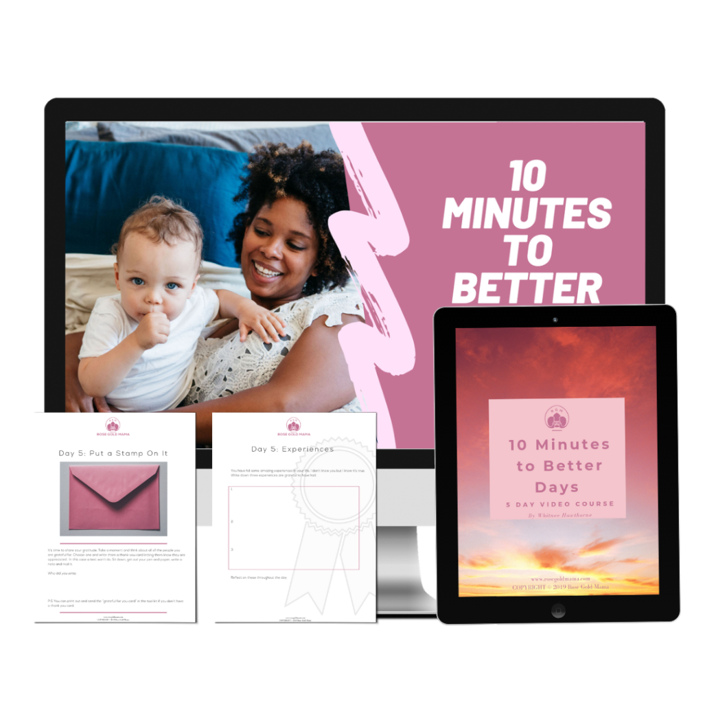 10 Minutes To Better Days With Bonus Pack Rose Gold Mama 10 Minutes To Better Days With Bonus Pack Rose Gold Mama